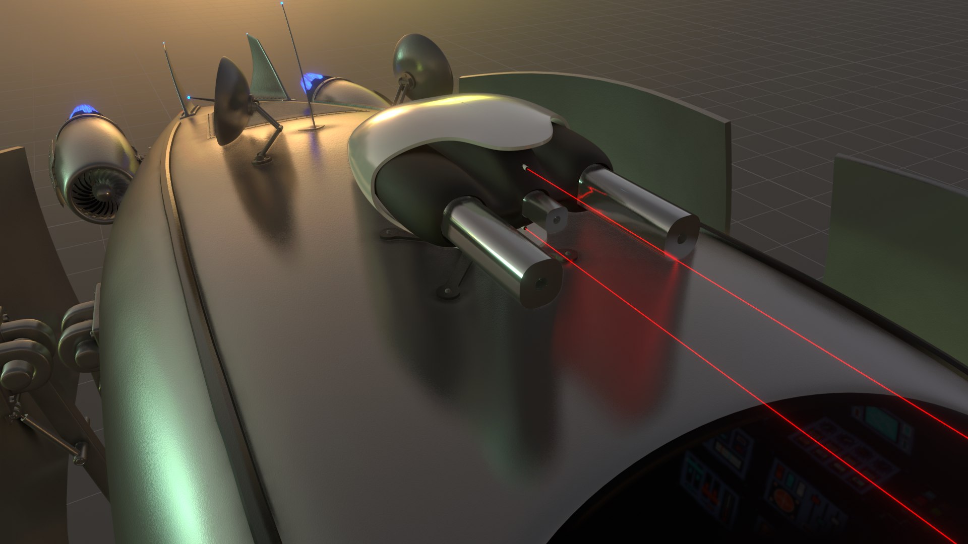 Spaceship Water Strider Ship 3D Model - TurboSquid 1652458