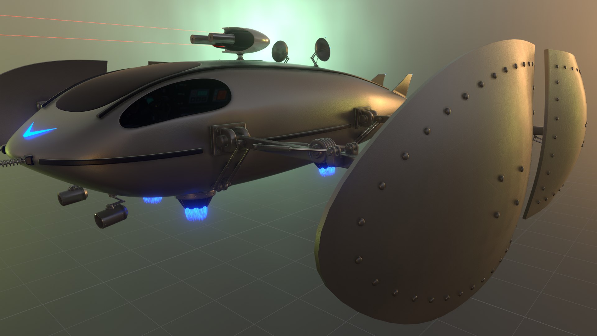 Spaceship Water Strider Ship 3D Model - TurboSquid 1652458