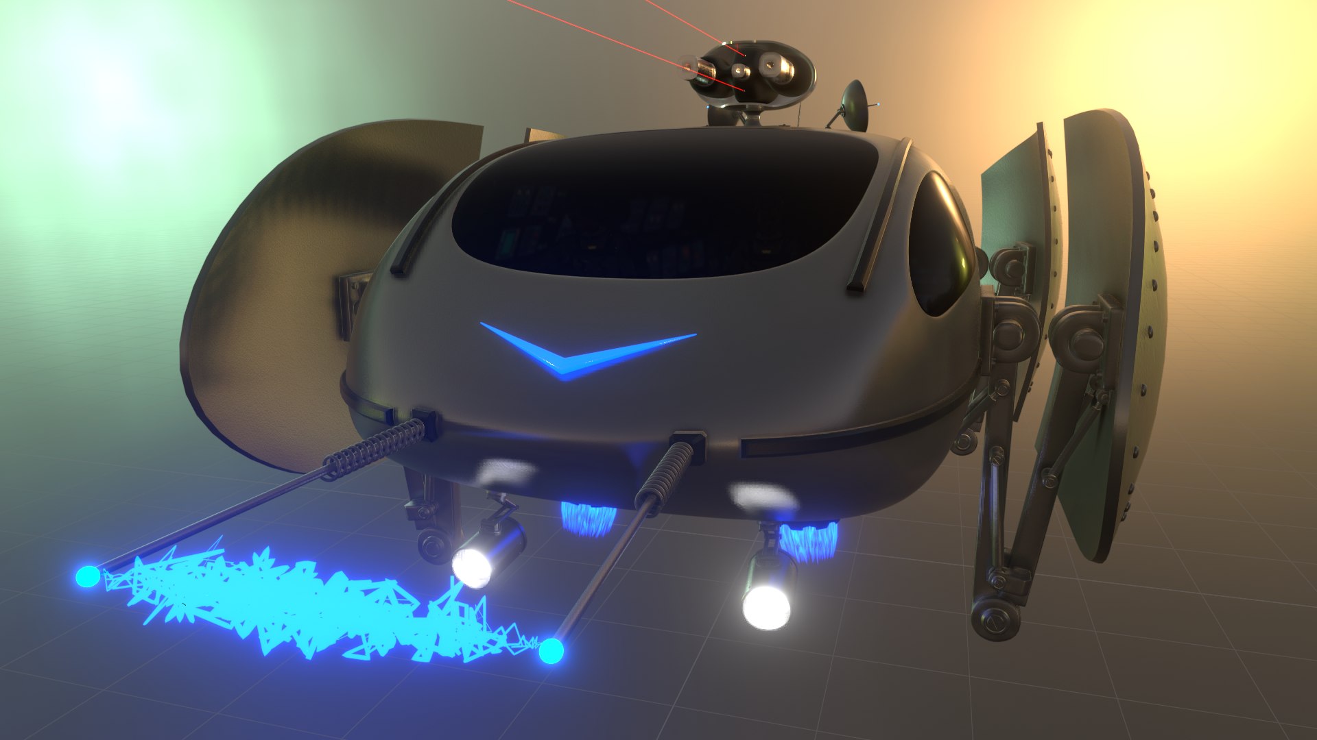 Spaceship Water Strider Ship 3D Model - TurboSquid 1652458