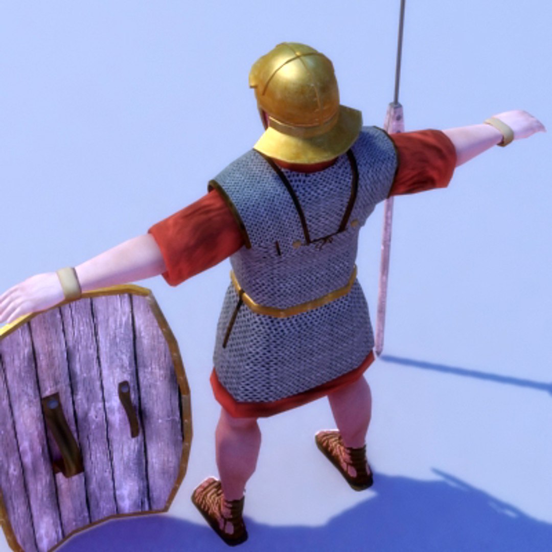 imperial roman legionary 20ad 3d model