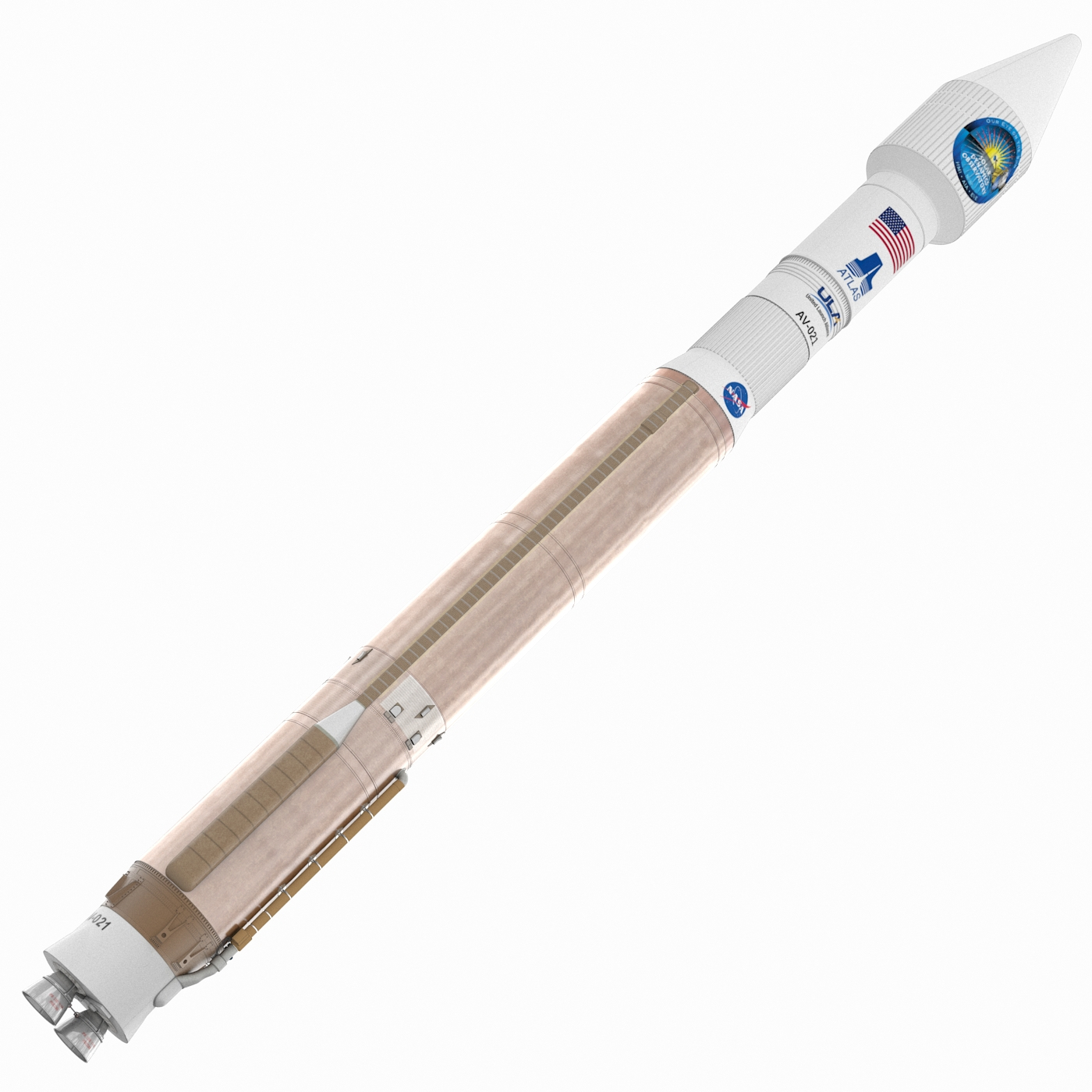 3d model atlas v 401 rocket