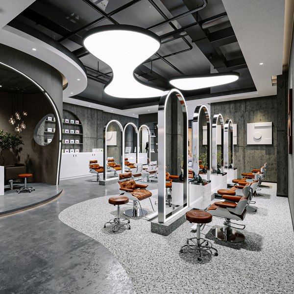 Hair Salon Design 01 for Cinema4d 3D model - TurboSquid 1964691