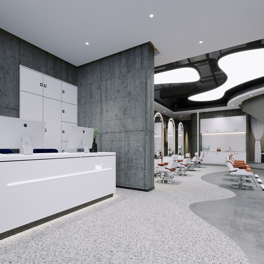 Hair Salon Design 01 For Cinema4d 3D Model - TurboSquid 1964691