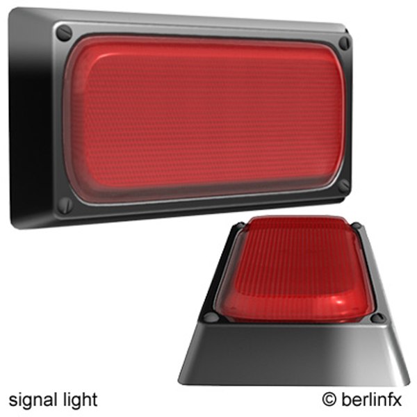 vector lightbar halogen light 3d model