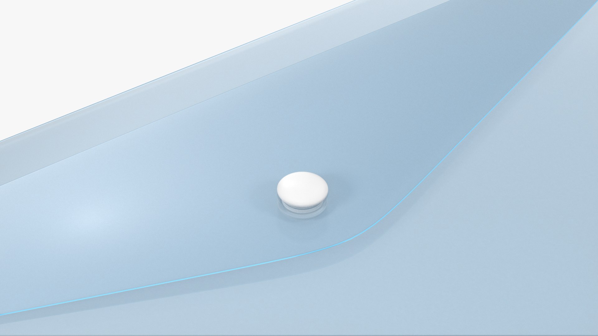 3D Transparent A4 Plastic Document Folder Blue - TurboSquid 1772203