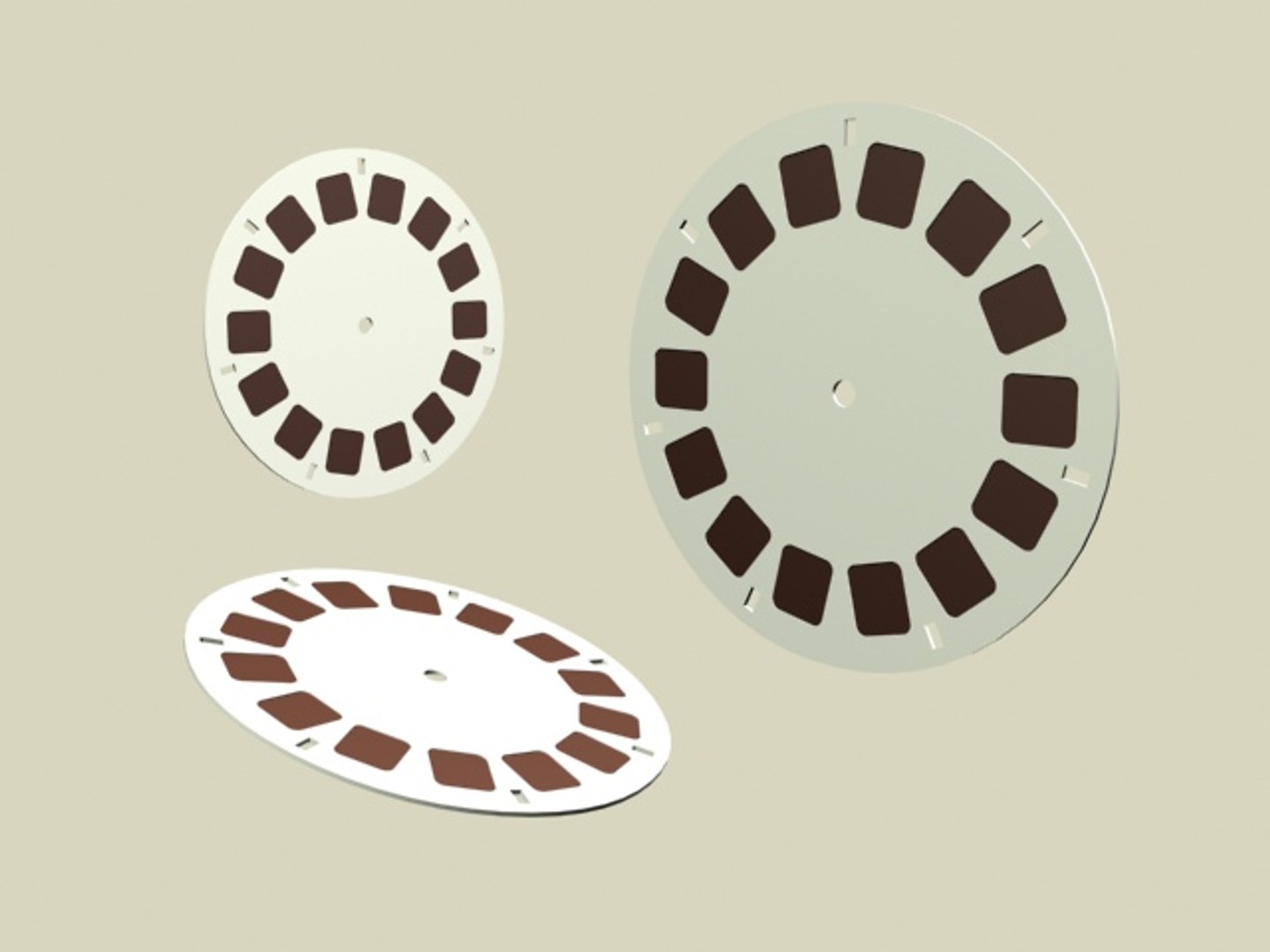 Viewmaster Disc 3d Model