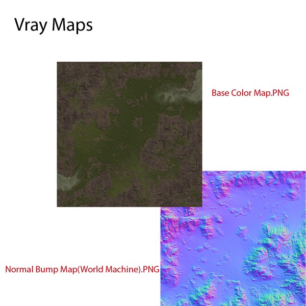 3d model valley landscape