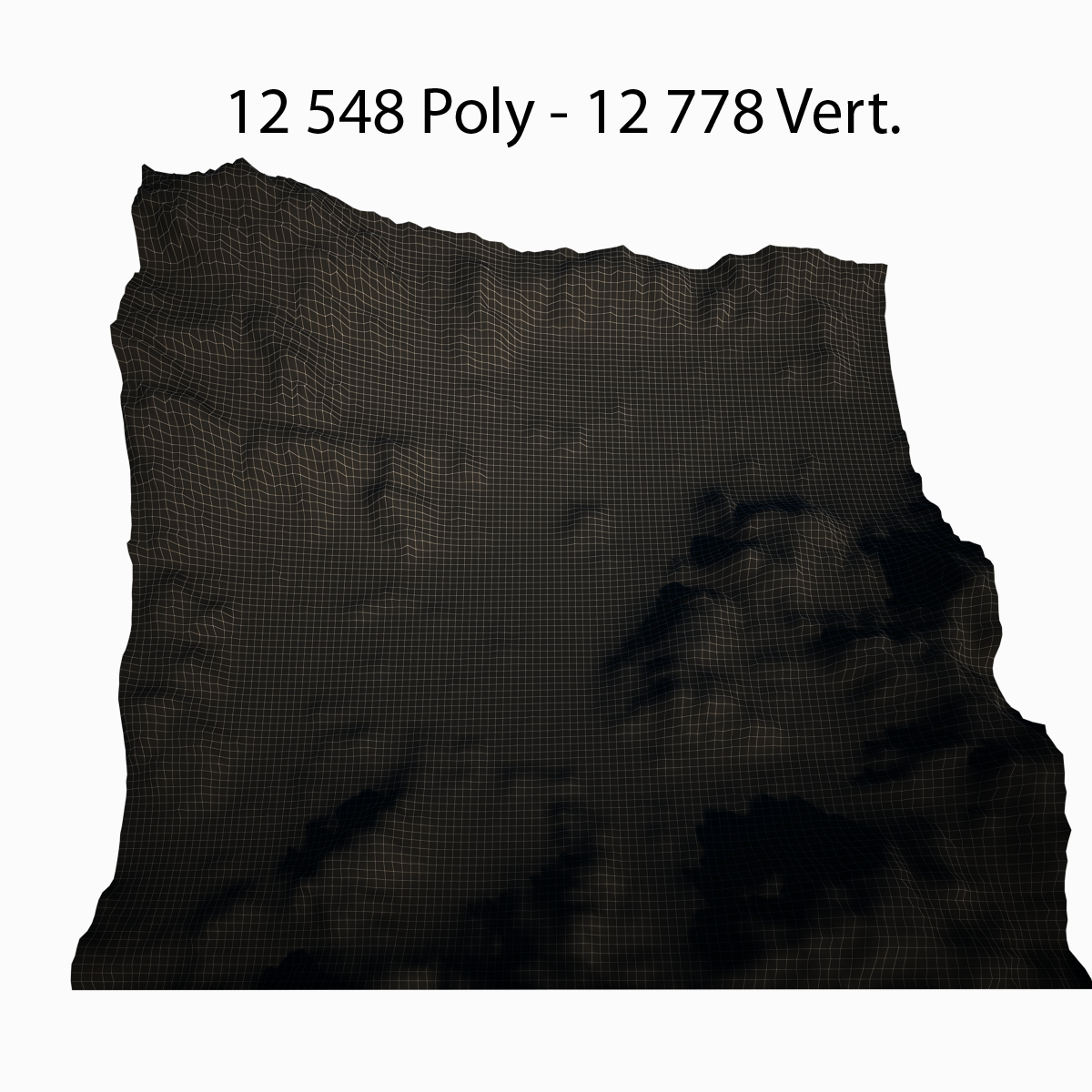 3d model valley landscape