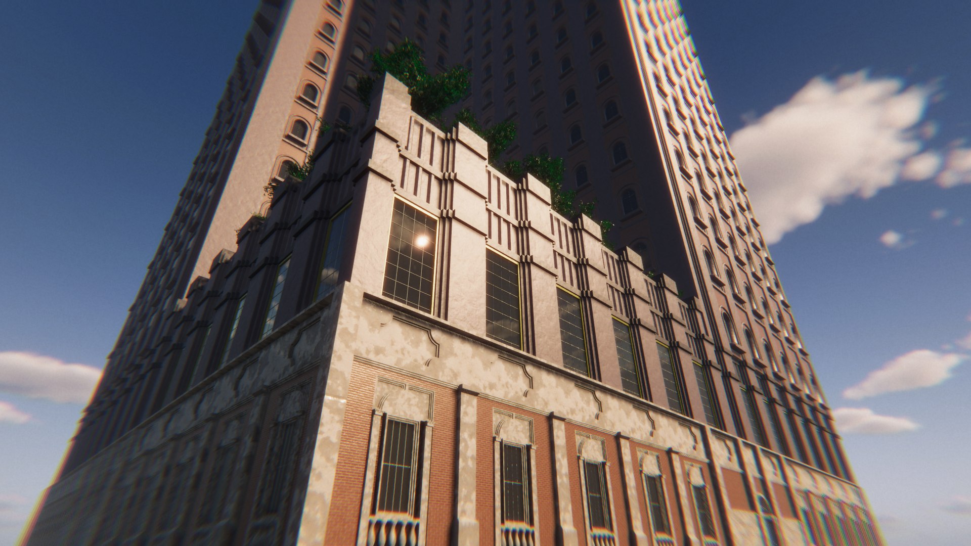 USA Building With Terrace HDRP PBR 3D model - TurboSquid 2013440