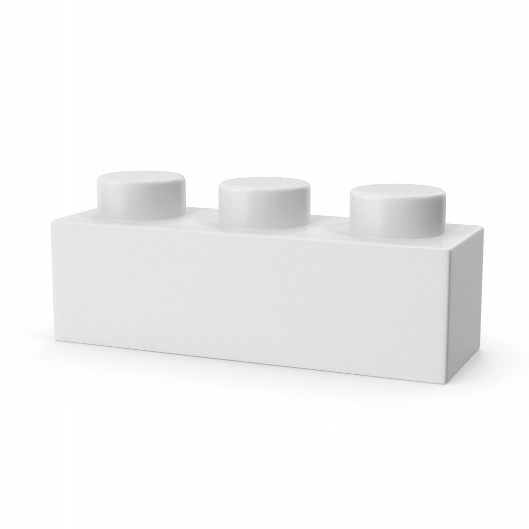 3D Toy Block 1x3 Model - TurboSquid 2372391