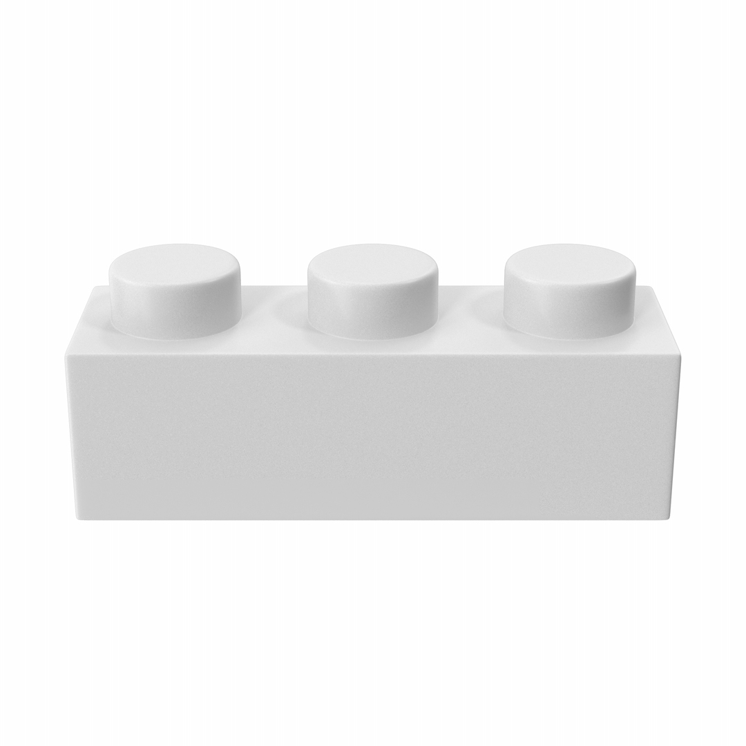 3D Toy Block 1x3 Model - TurboSquid 2372391