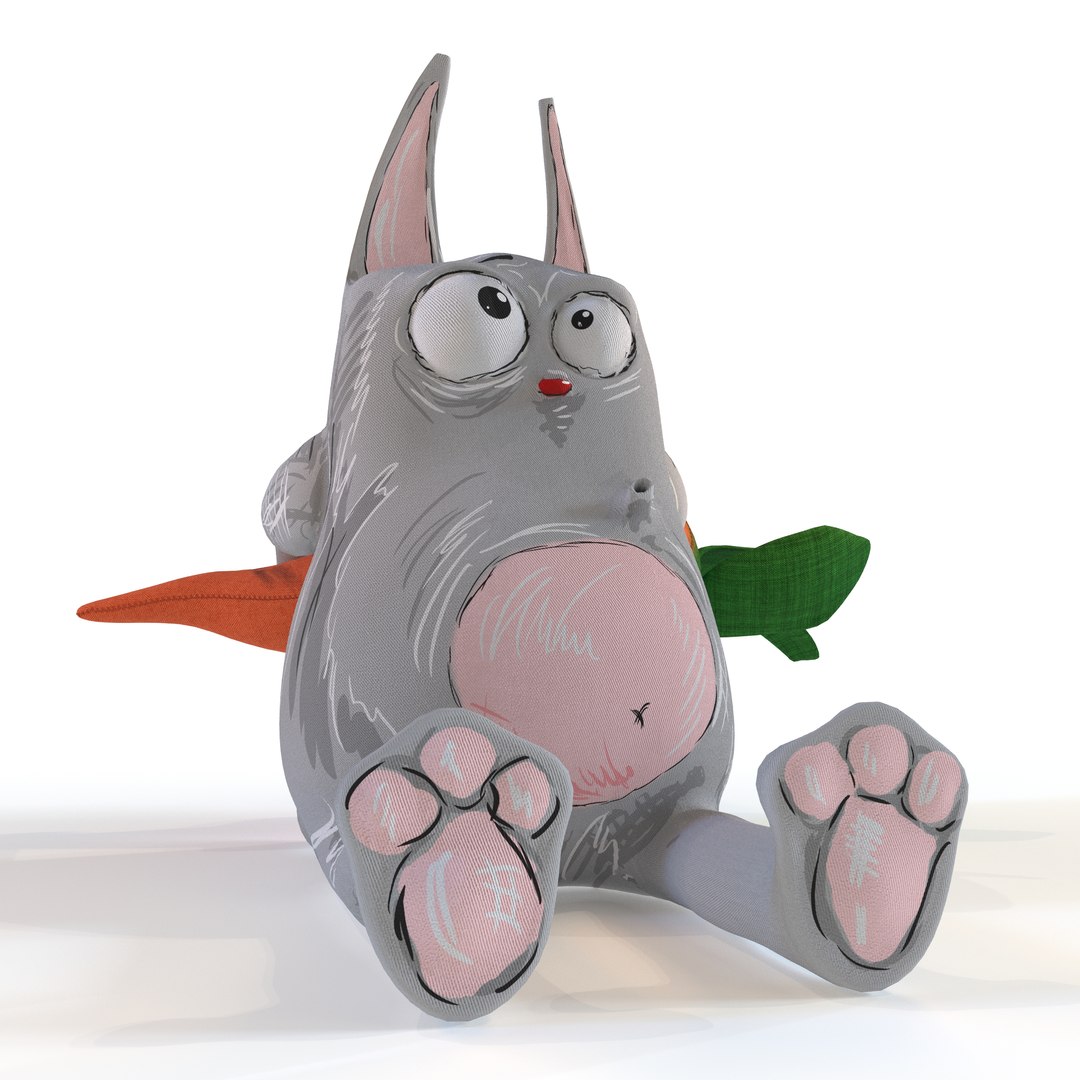 Greedy bunny toy 3D model - TurboSquid 1772295