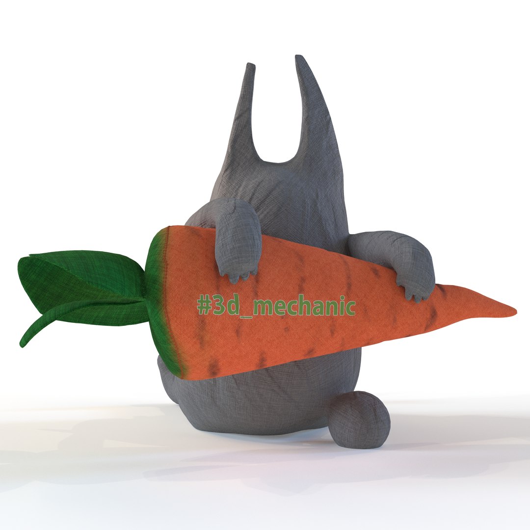 Greedy bunny toy 3D model - TurboSquid 1772295