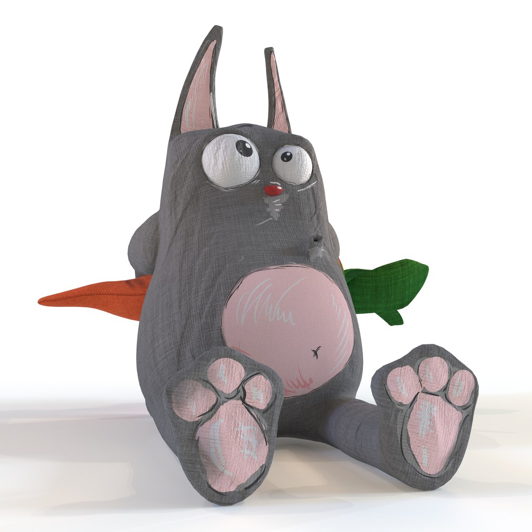 Greedy bunny toy 3D model - TurboSquid 1772295