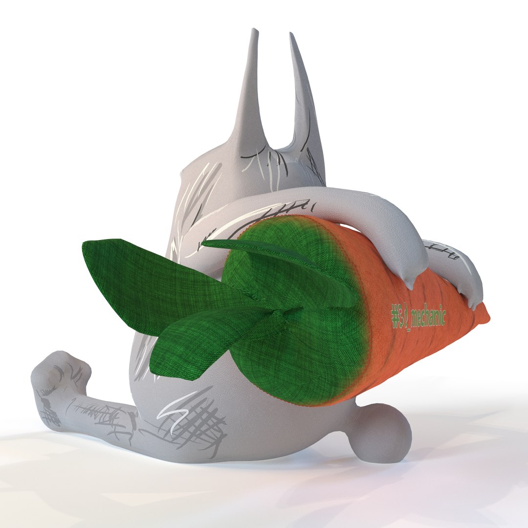 Greedy bunny toy 3D model - TurboSquid 1772295