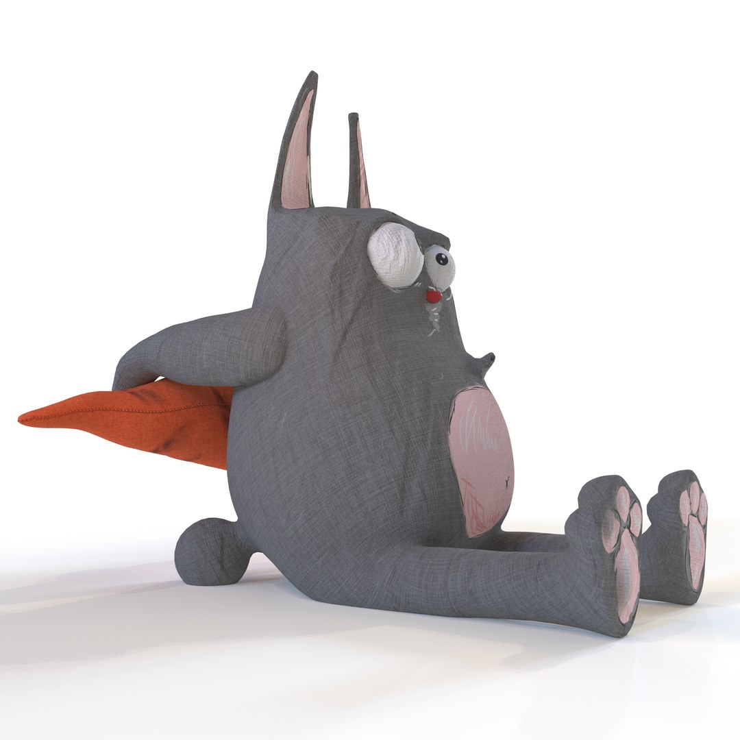 Greedy bunny toy 3D model - TurboSquid 1772295