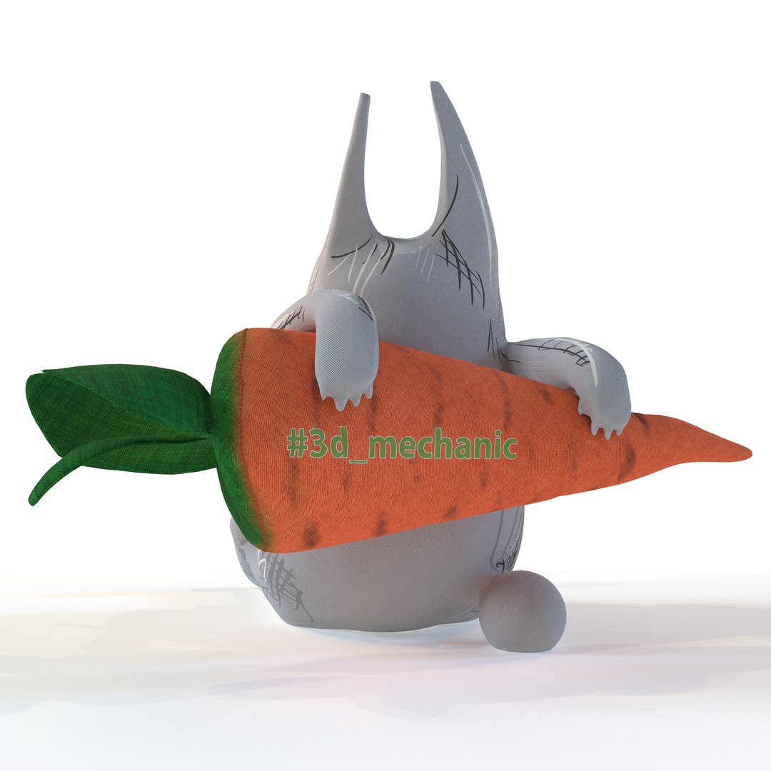 Greedy bunny toy 3D model - TurboSquid 1772295