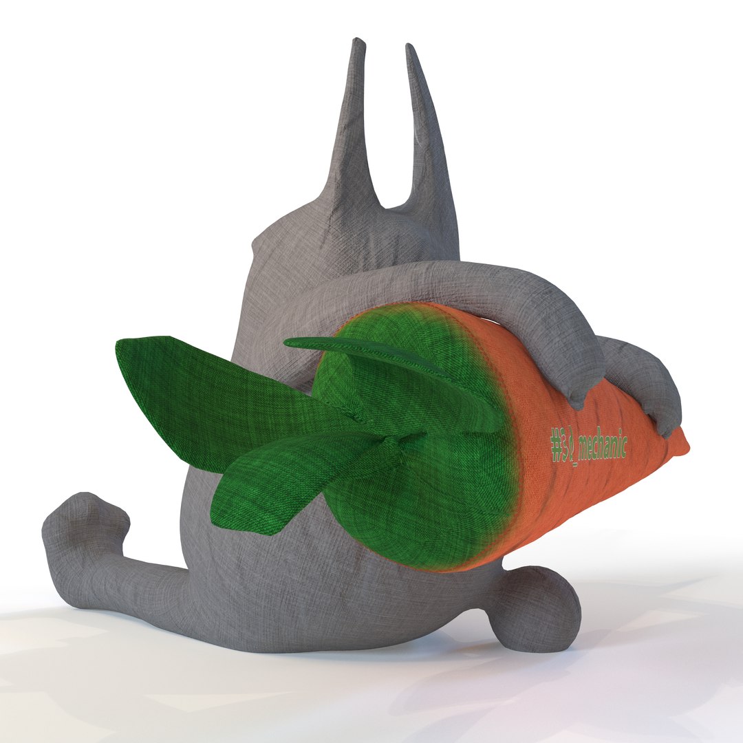 Greedy bunny toy 3D model - TurboSquid 1772295