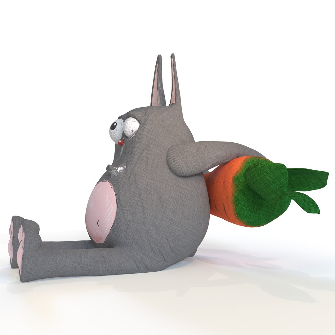 Greedy bunny toy 3D model - TurboSquid 1772295