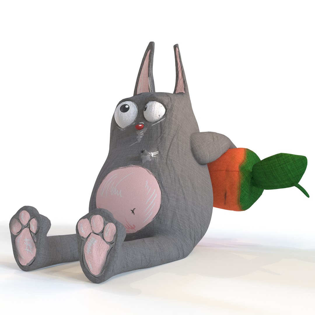 Greedy bunny toy 3D model - TurboSquid 1772295