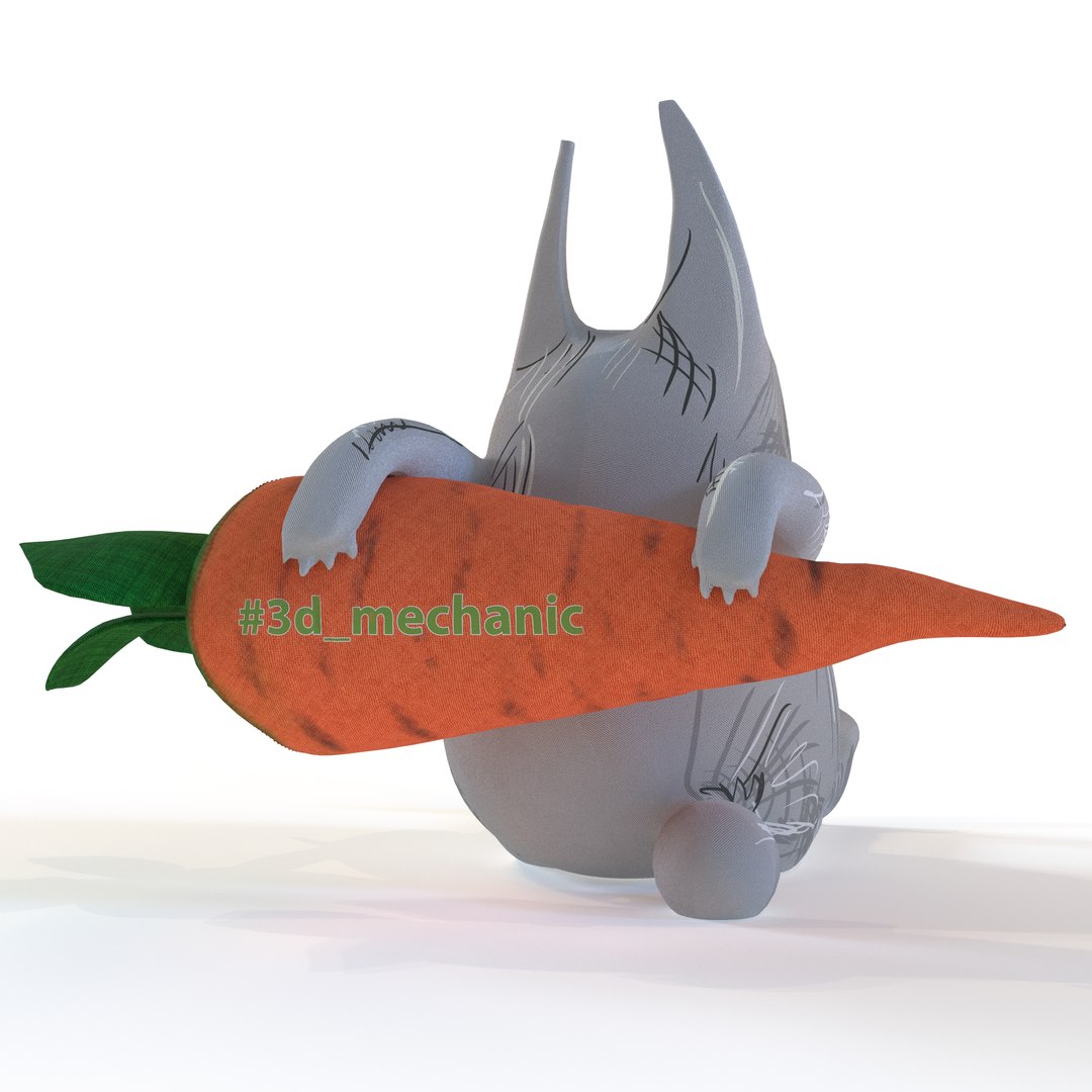 Greedy bunny toy 3D model - TurboSquid 1772295