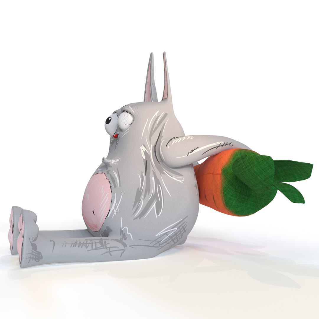 Greedy bunny toy 3D model - TurboSquid 1772295