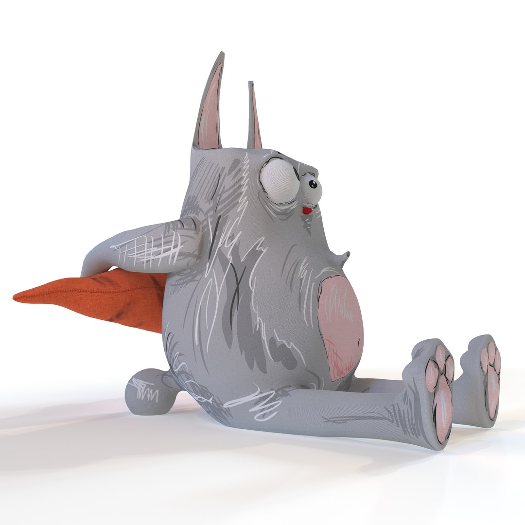 Greedy bunny toy 3D model - TurboSquid 1772295