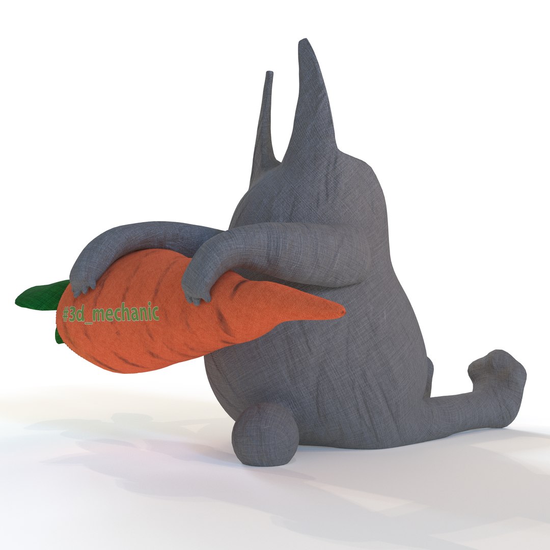 Greedy bunny toy 3D model - TurboSquid 1772295