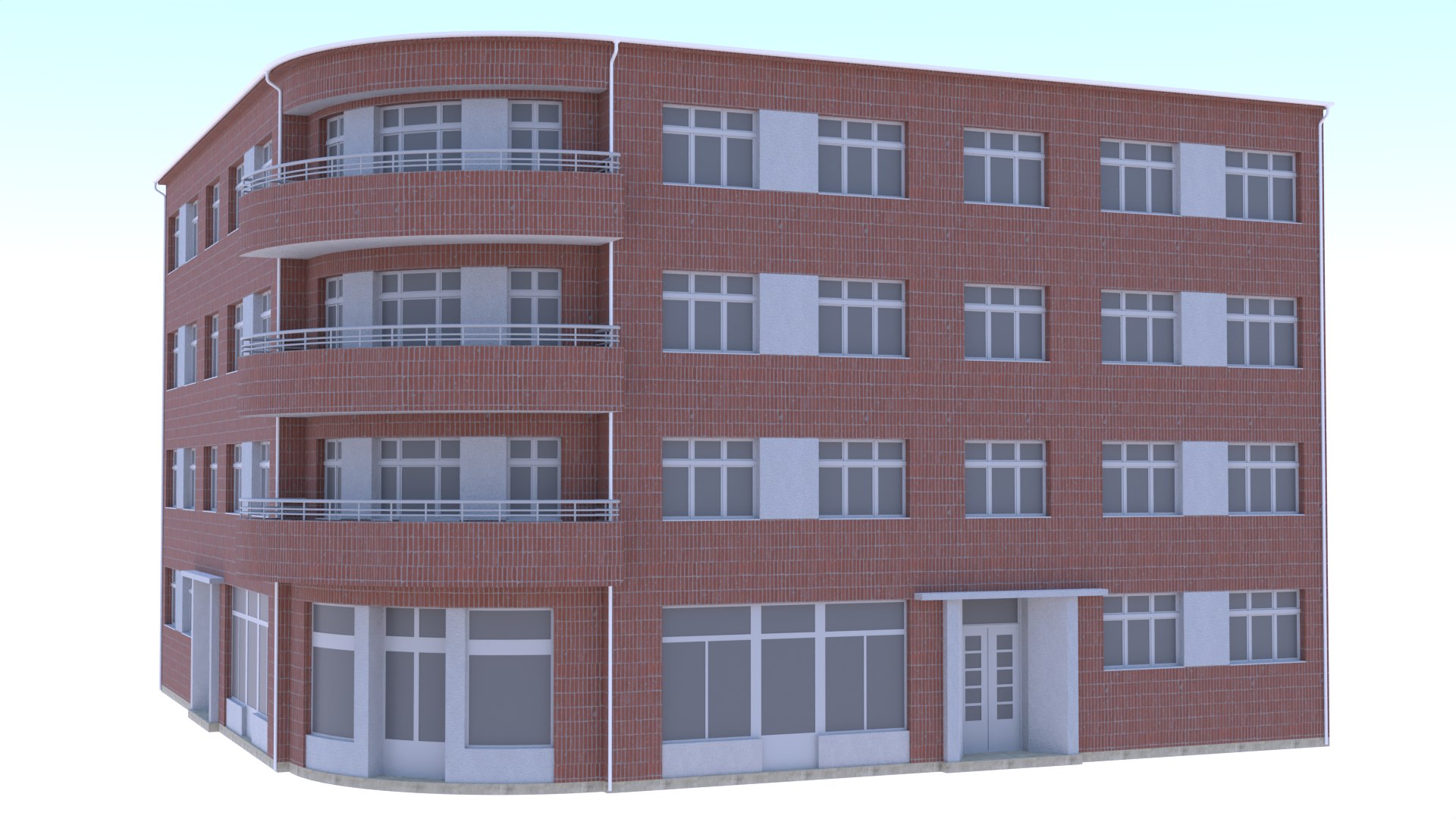 3D Model Corner House PBR III - TurboSquid 2166726