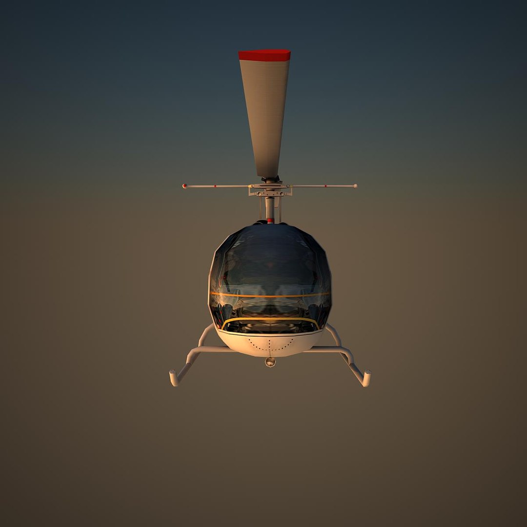 Bell 47j 3d Model