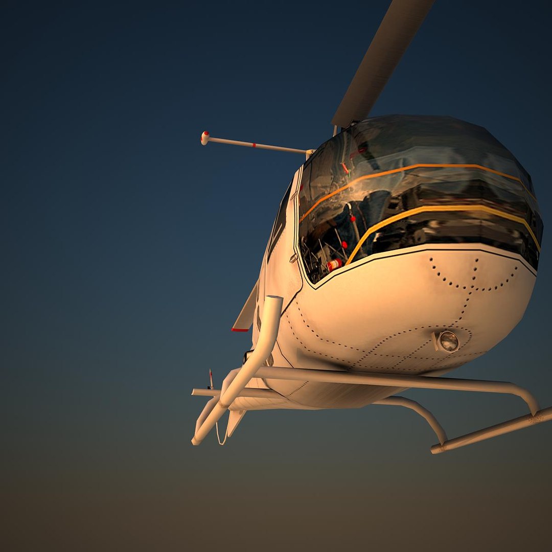 Bell 47j 3d Model