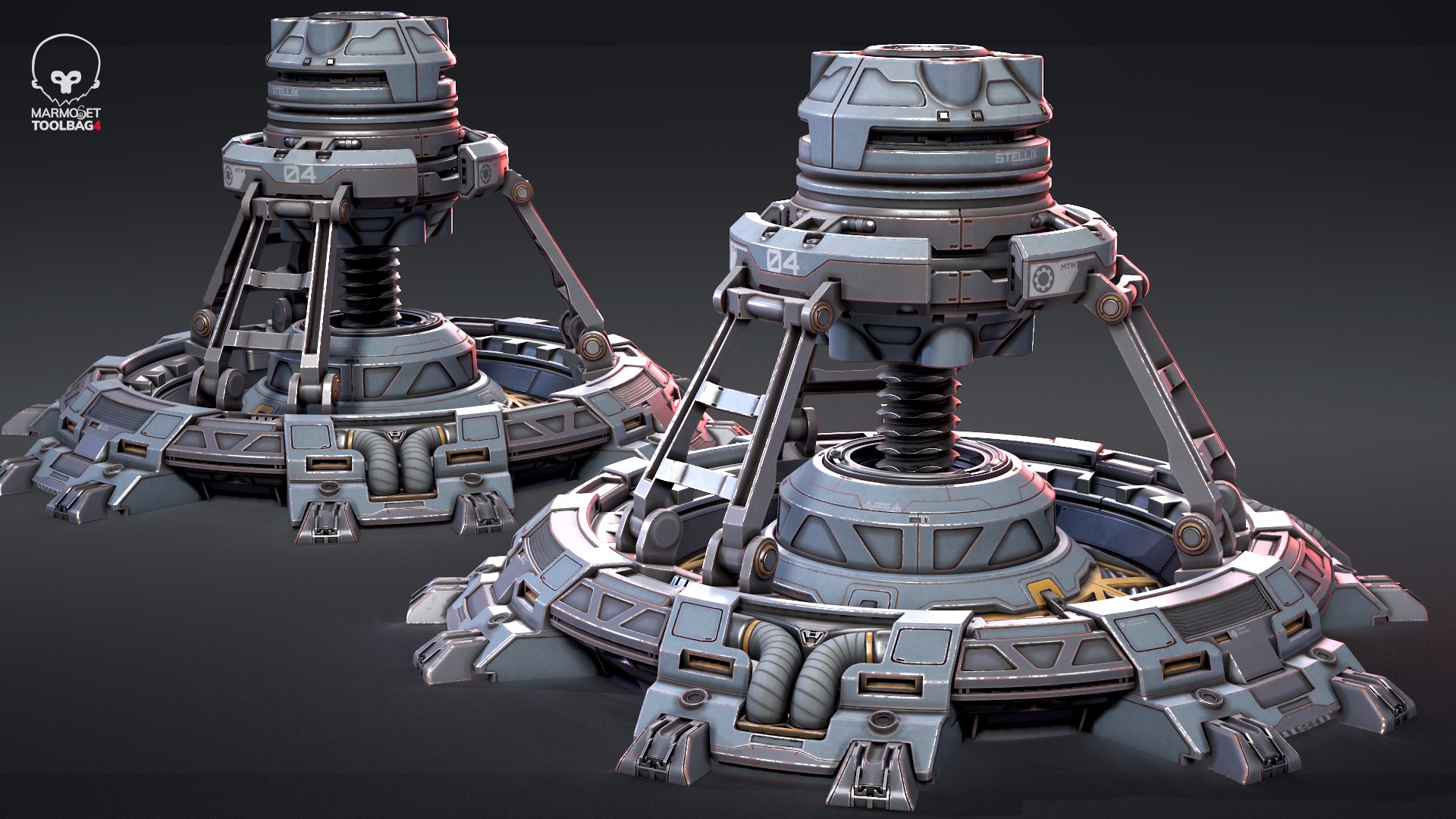 3D Sci-fi Mining Device Extractor(1) - TurboSquid 1899789