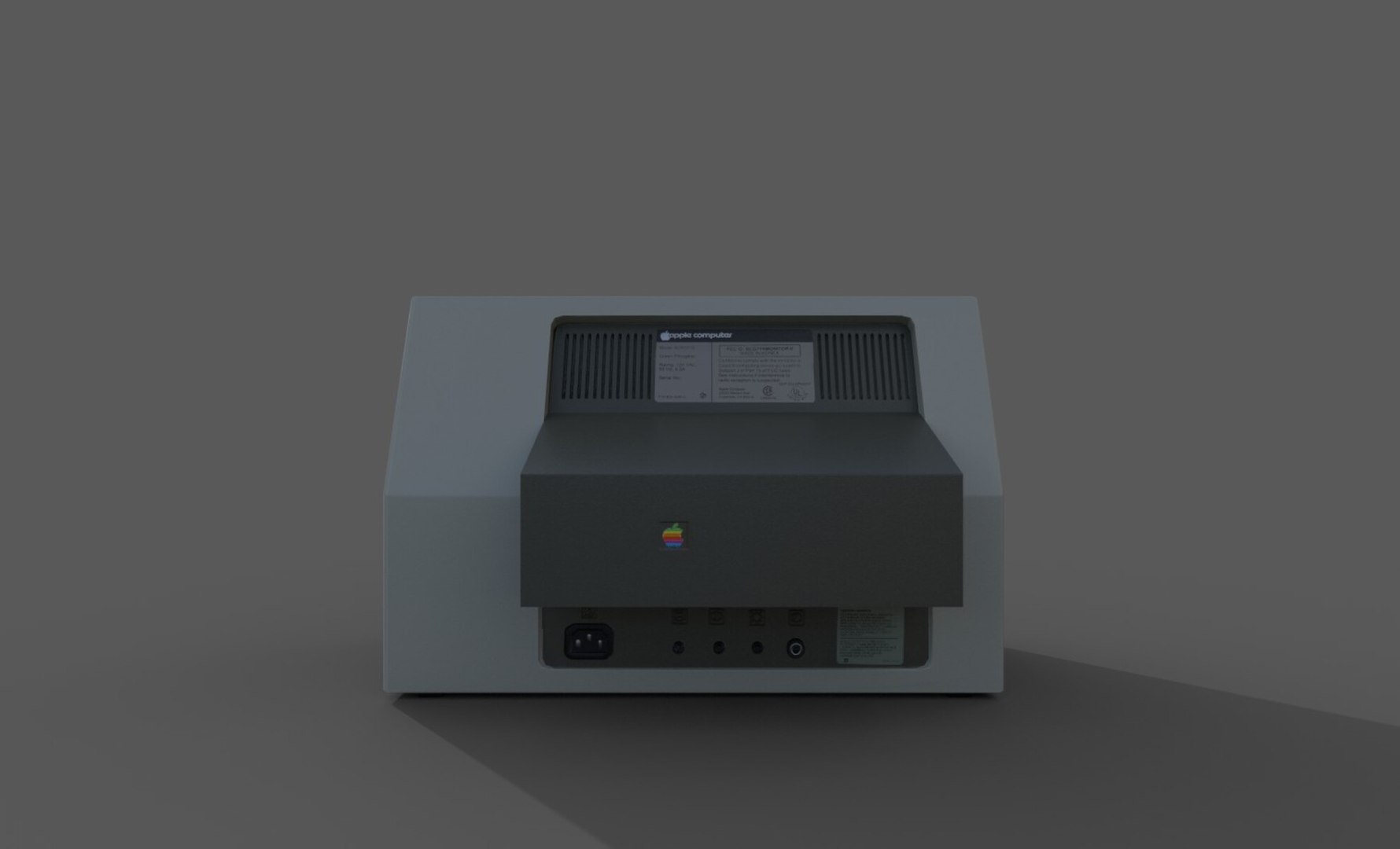 Apple 2 Computer Monitor 3D Model - TurboSquid 2288899