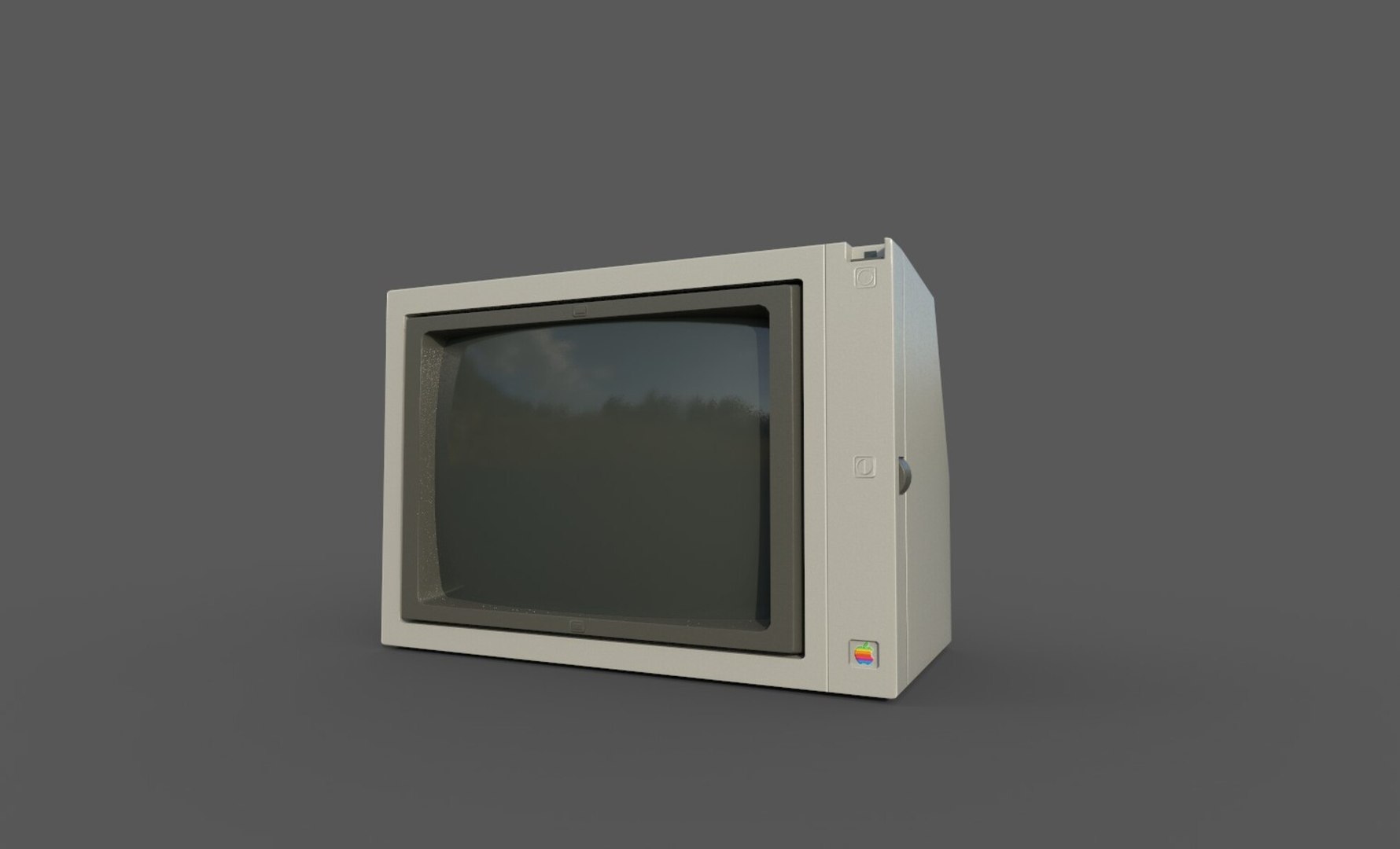Apple 2 Computer Monitor 3D Model - TurboSquid 2288899