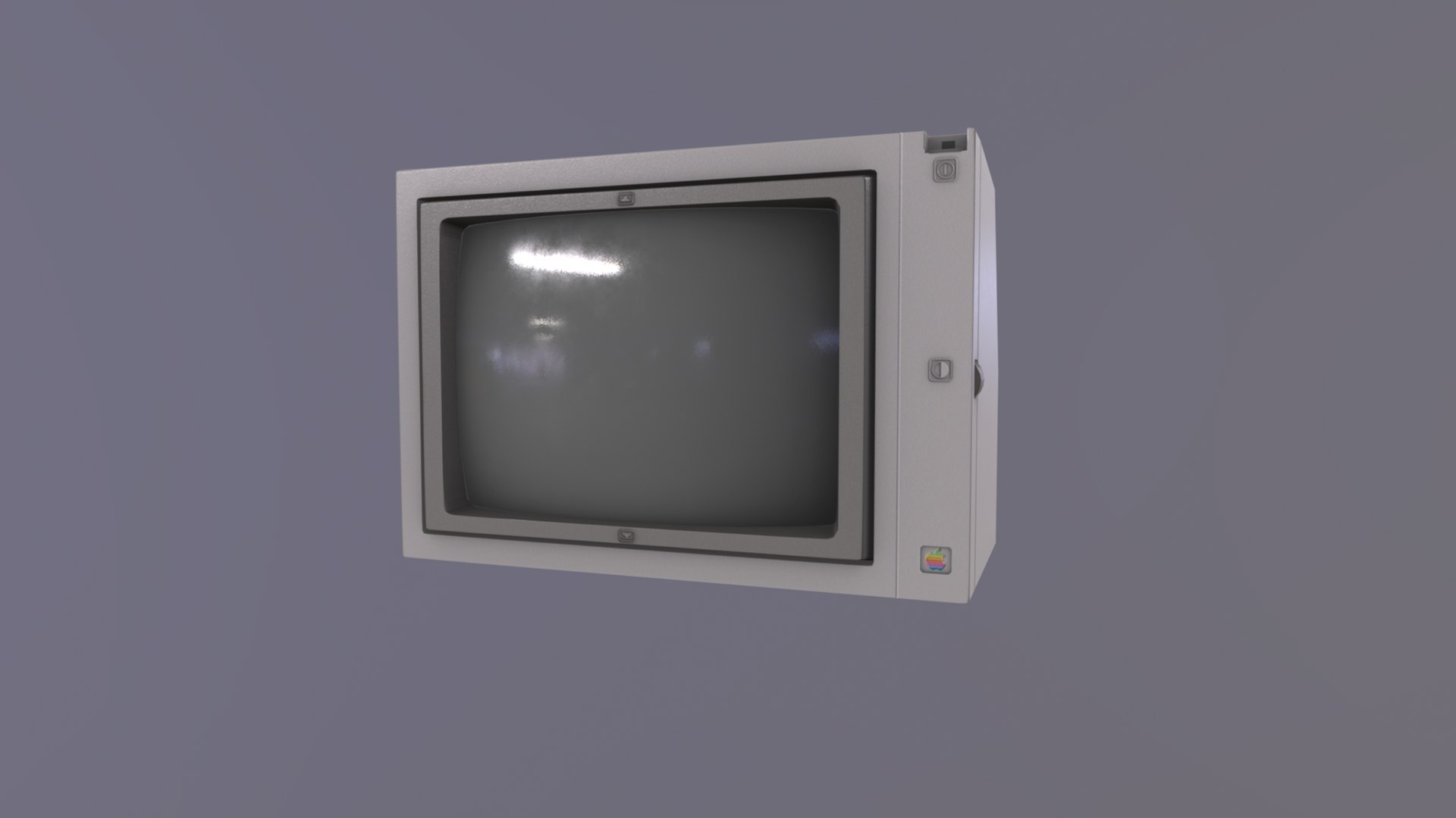 Apple 2 Computer Monitor 3D Model - TurboSquid 2288899