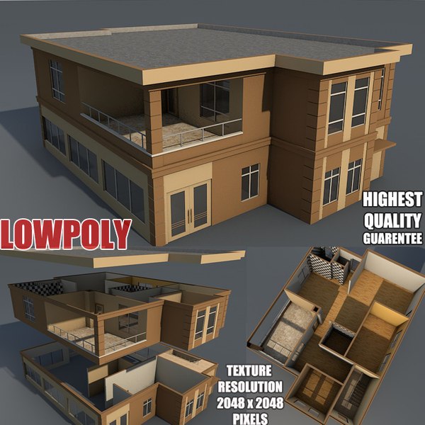 3ds max building interior house