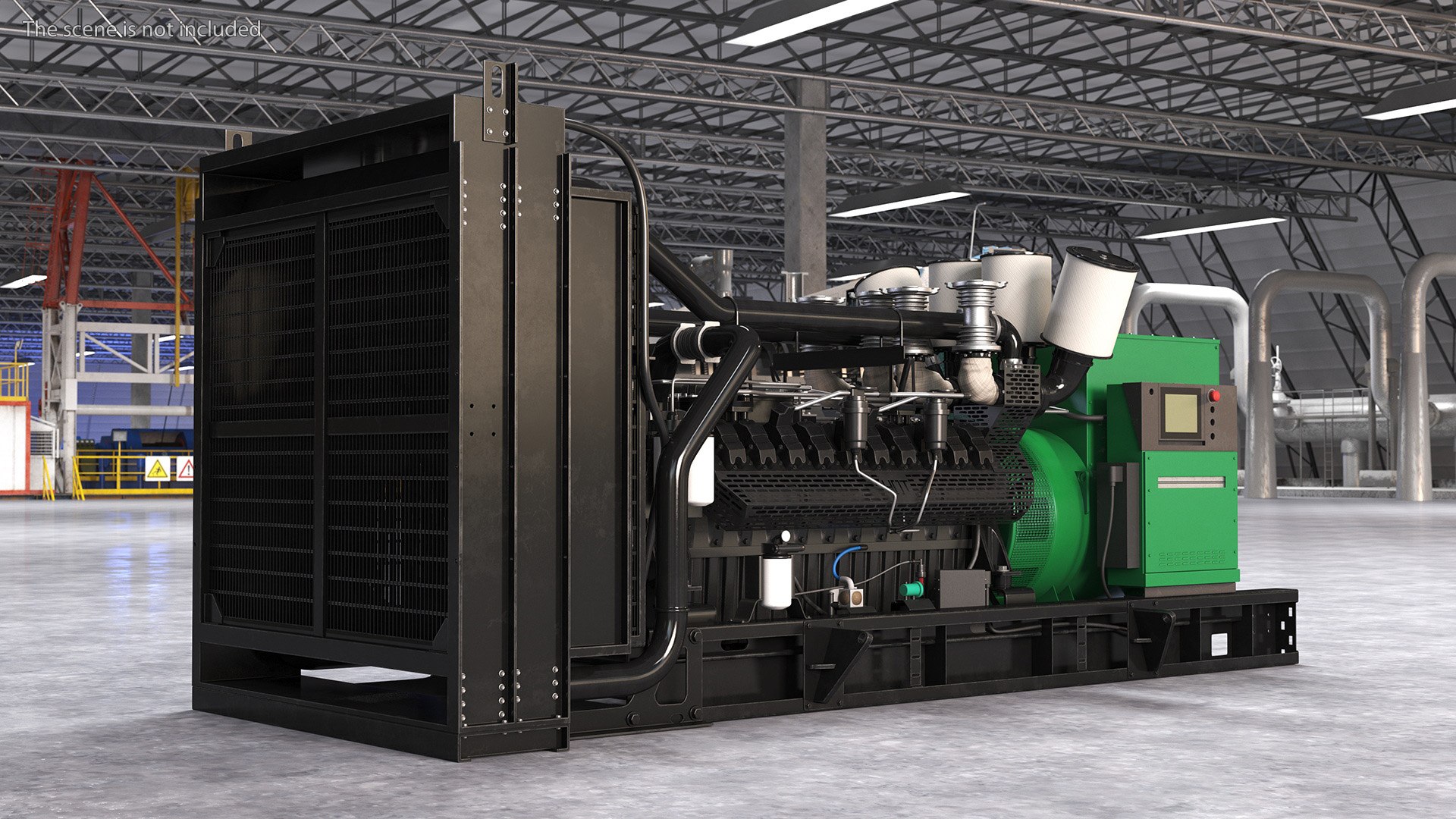 Industrial Diesel Generator Green 3D Model - TurboSquid 2243990