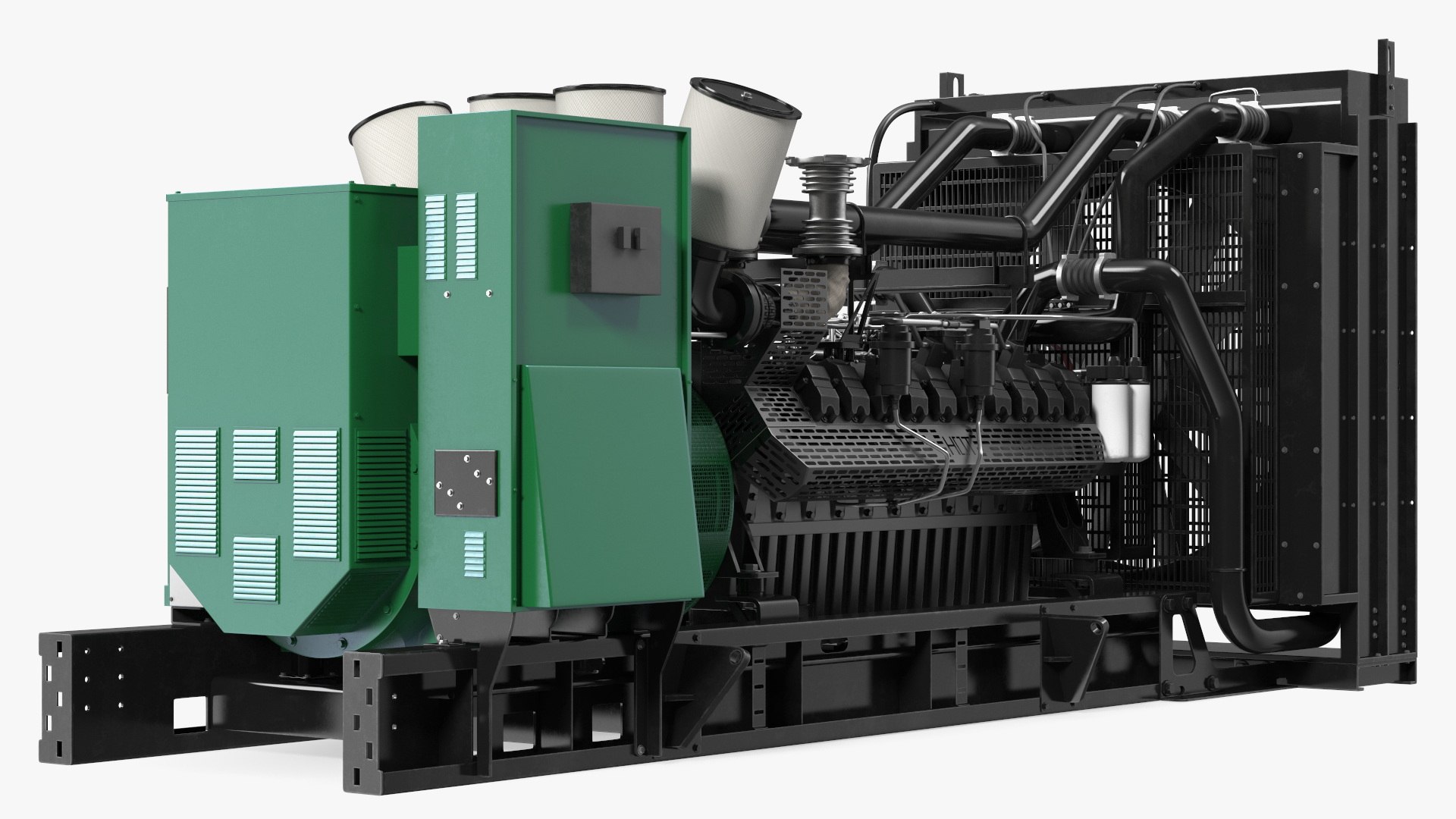 Industrial Diesel Generator Green 3D Model - TurboSquid 2243990