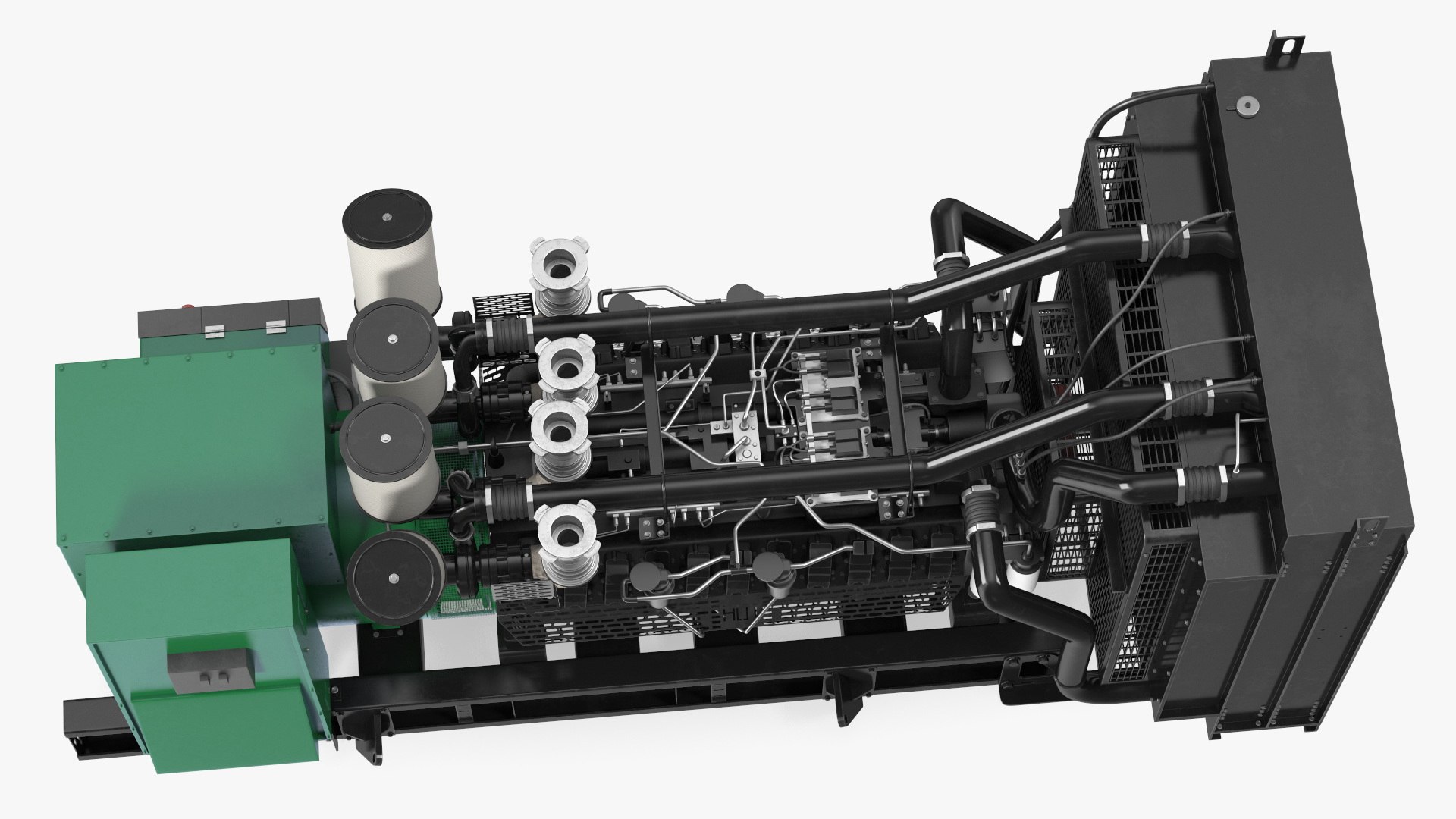 Industrial Diesel Generator Green 3D Model - TurboSquid 2243990