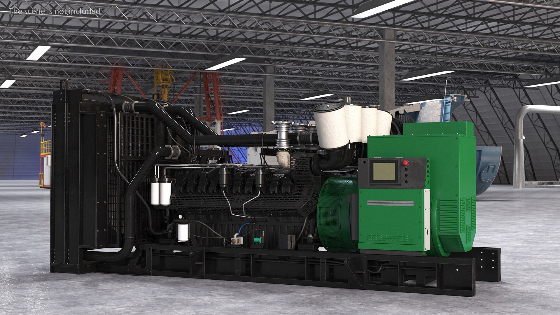 Industrial Diesel Generator Green 3D Model - TurboSquid 2243990