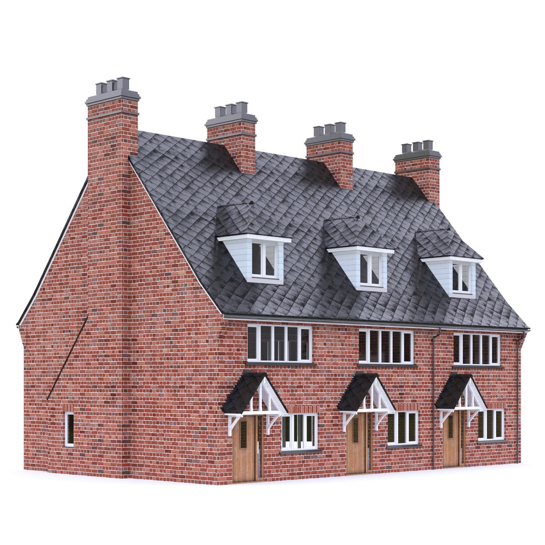 3D model English Brick House 17 - TurboSquid 1751172