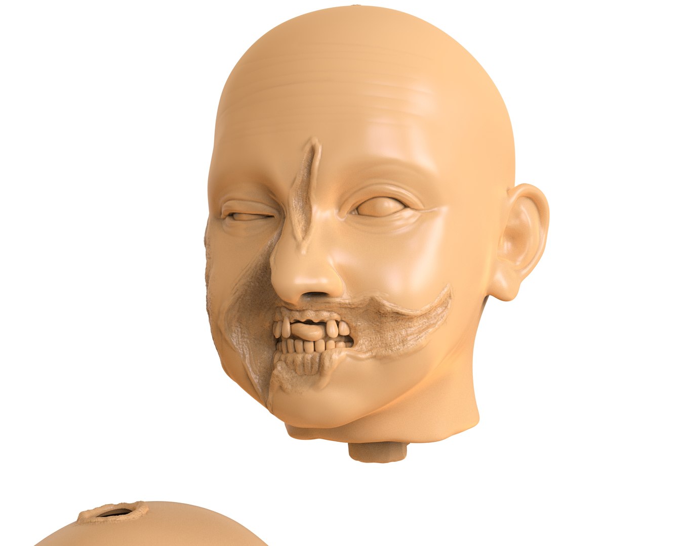 Family Zombie Heads 3D Model - TurboSquid 2416788