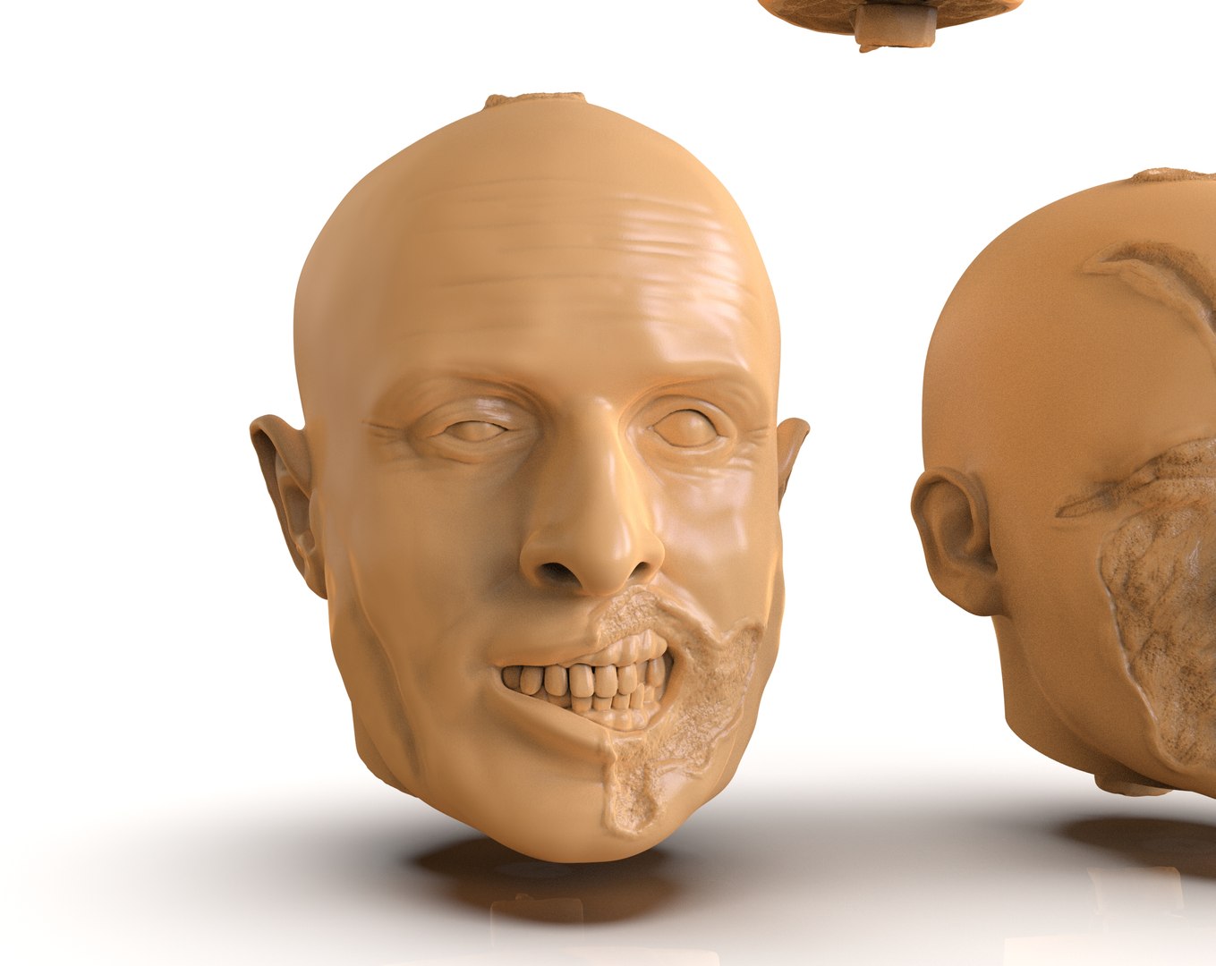 Family Zombie Heads 3D Model - TurboSquid 2416788