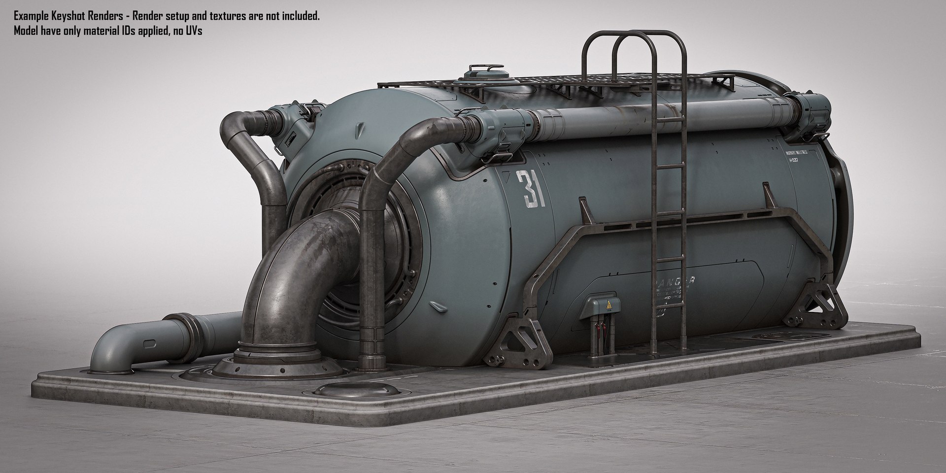 Sci-Fi Refinery Prop 3D Model - TurboSquid 2087829