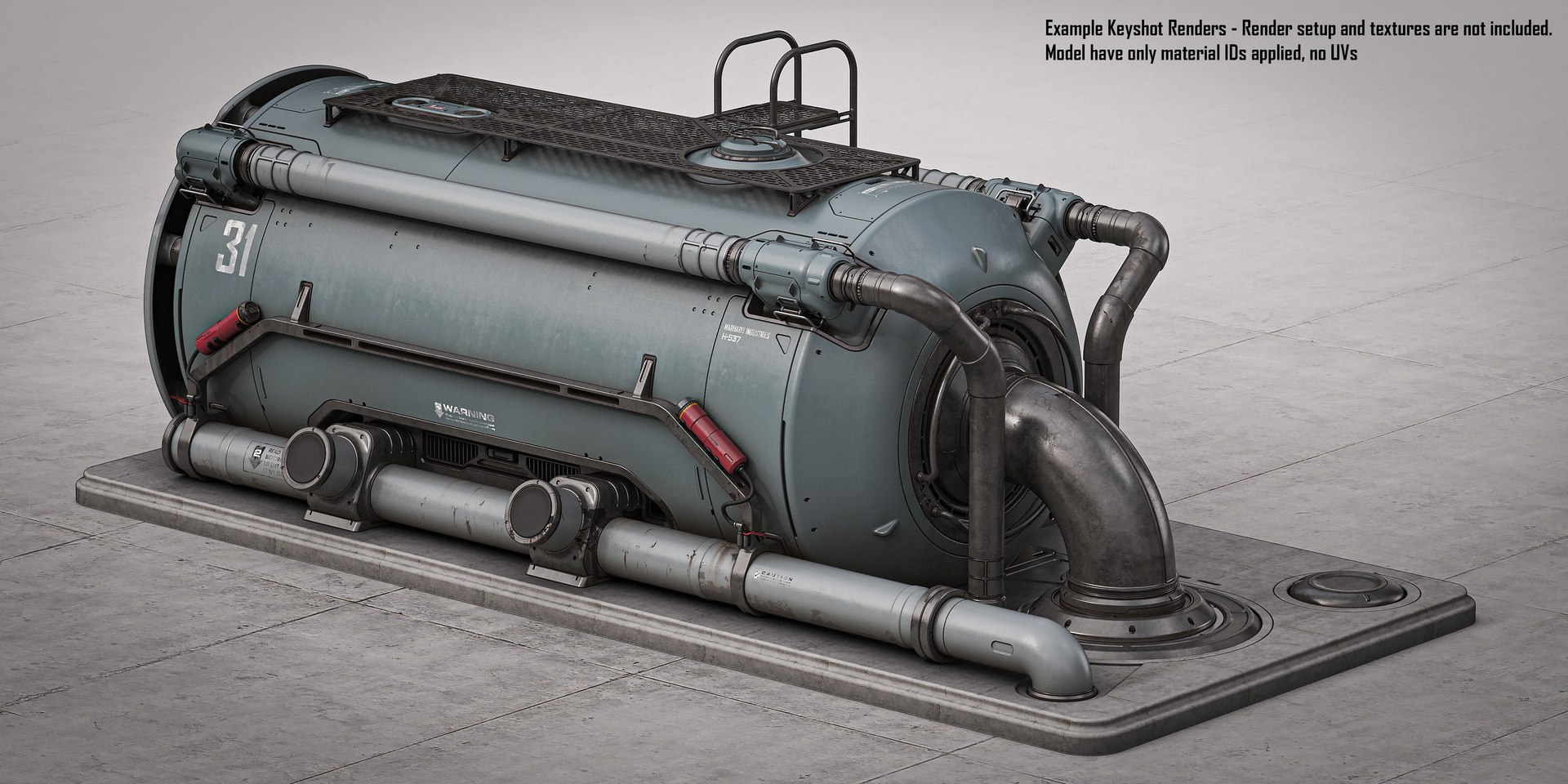 Sci-Fi Refinery Prop 3D Model - TurboSquid 2087829