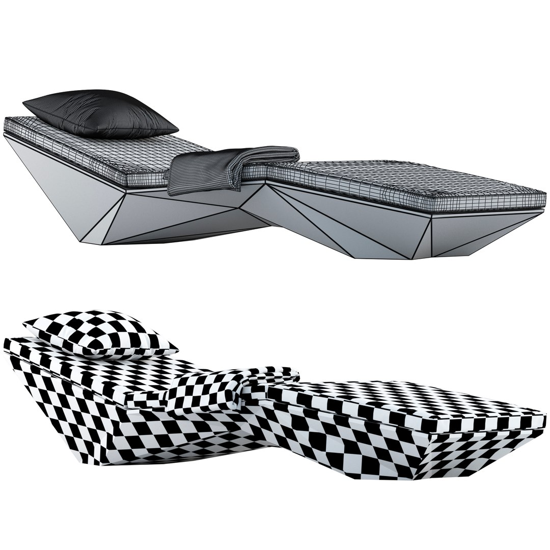 Faz Sun Chaise Lounge By Ramon Esteve 3D Model - TurboSquid 2208291