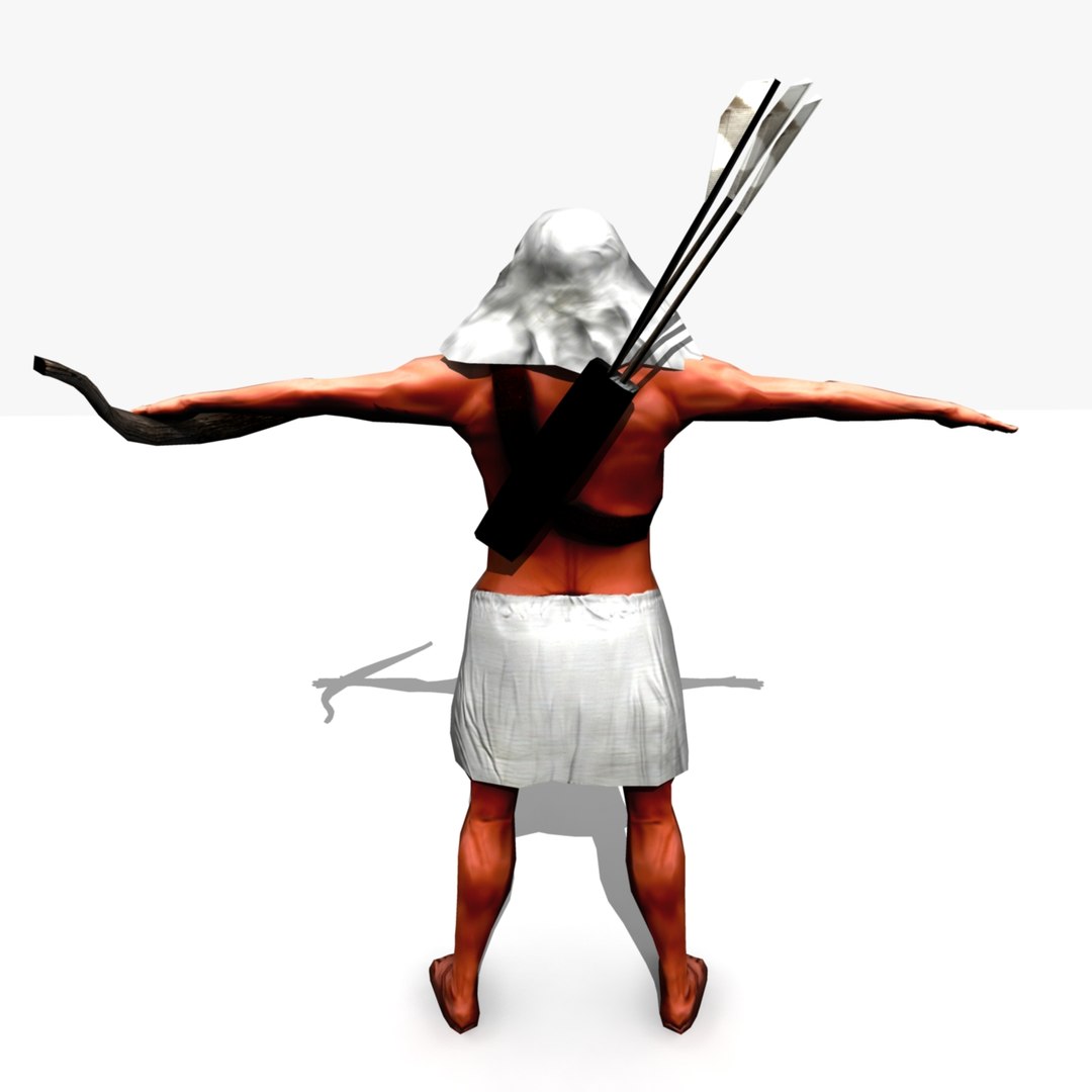 egyptian archer rigged x