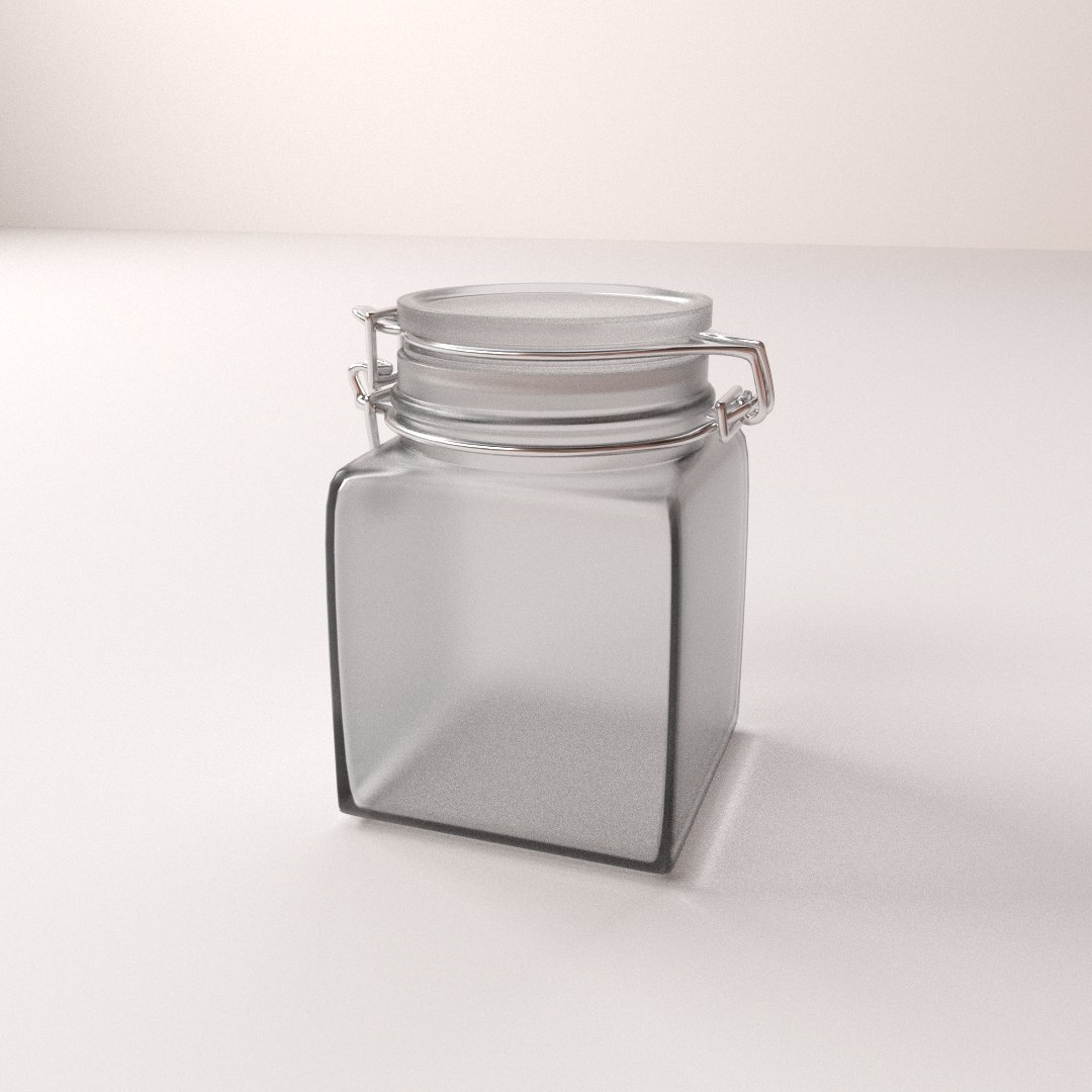 Glass Jar 3d Model