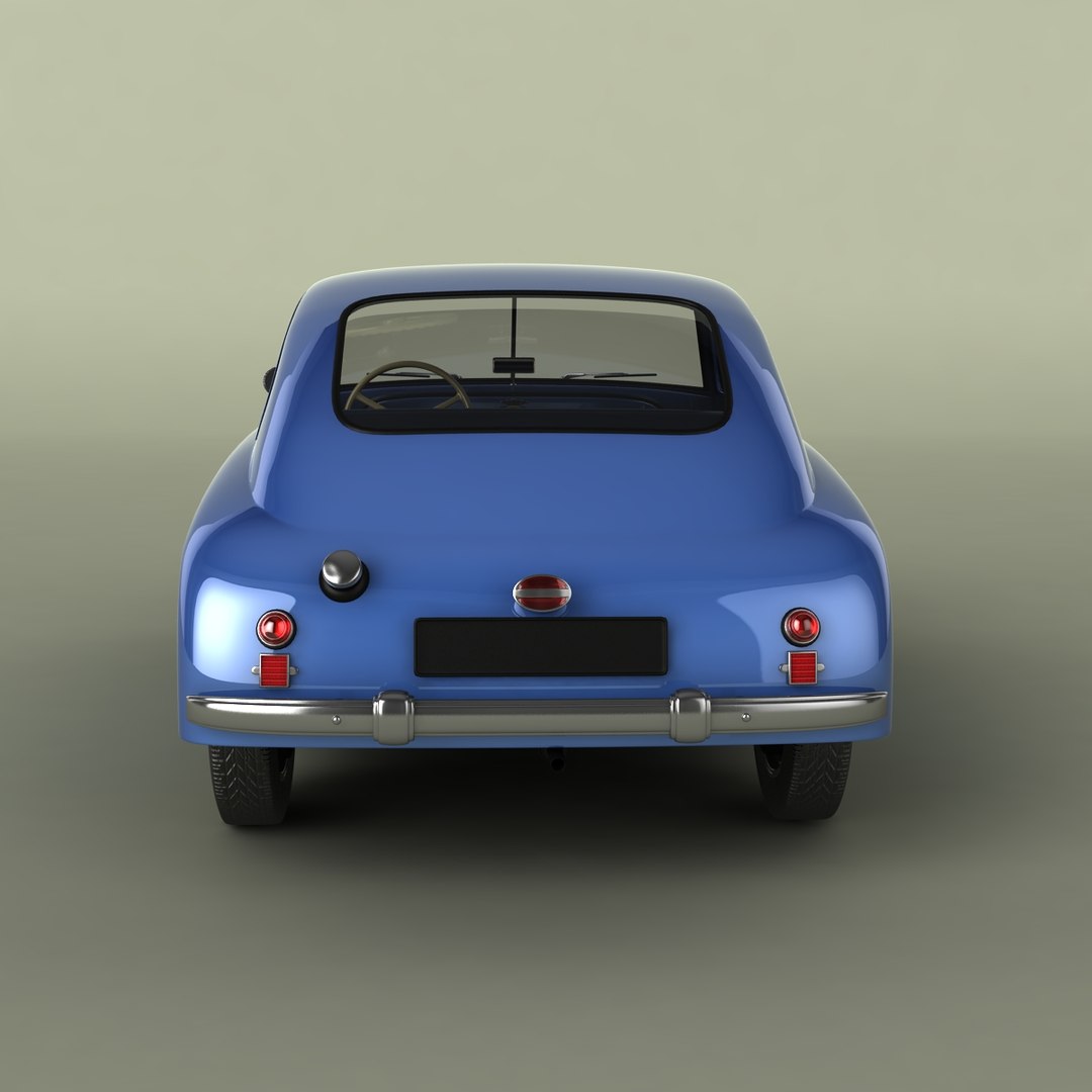 3d model panhard dyna junior coupe