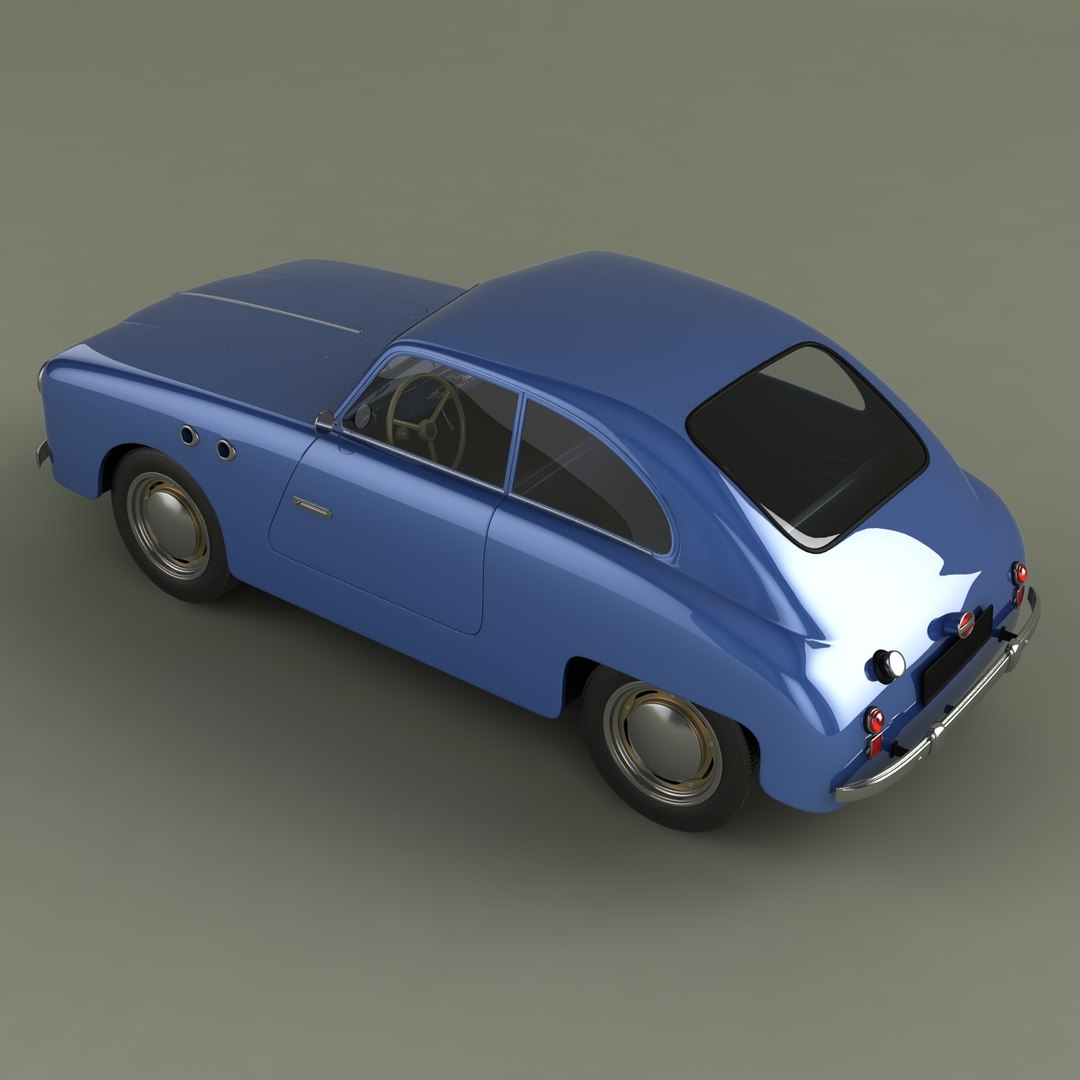 3d model panhard dyna junior coupe
